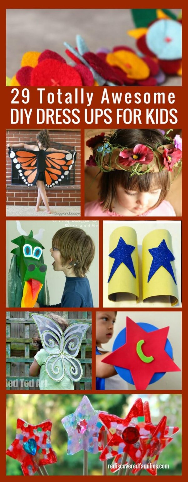 29 Totally Awesome DIY Dress Ups For Kids | Rediscovered Families