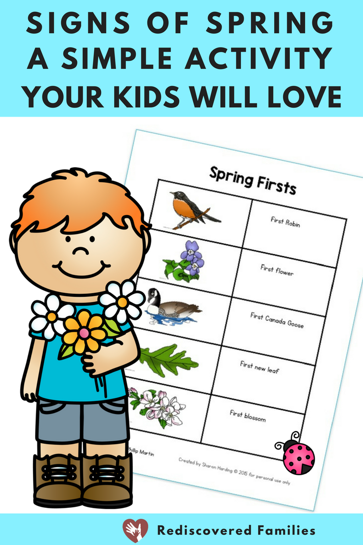 Signs of Spring: A Simple Activity Your Kids Will Love | Rediscovered ...