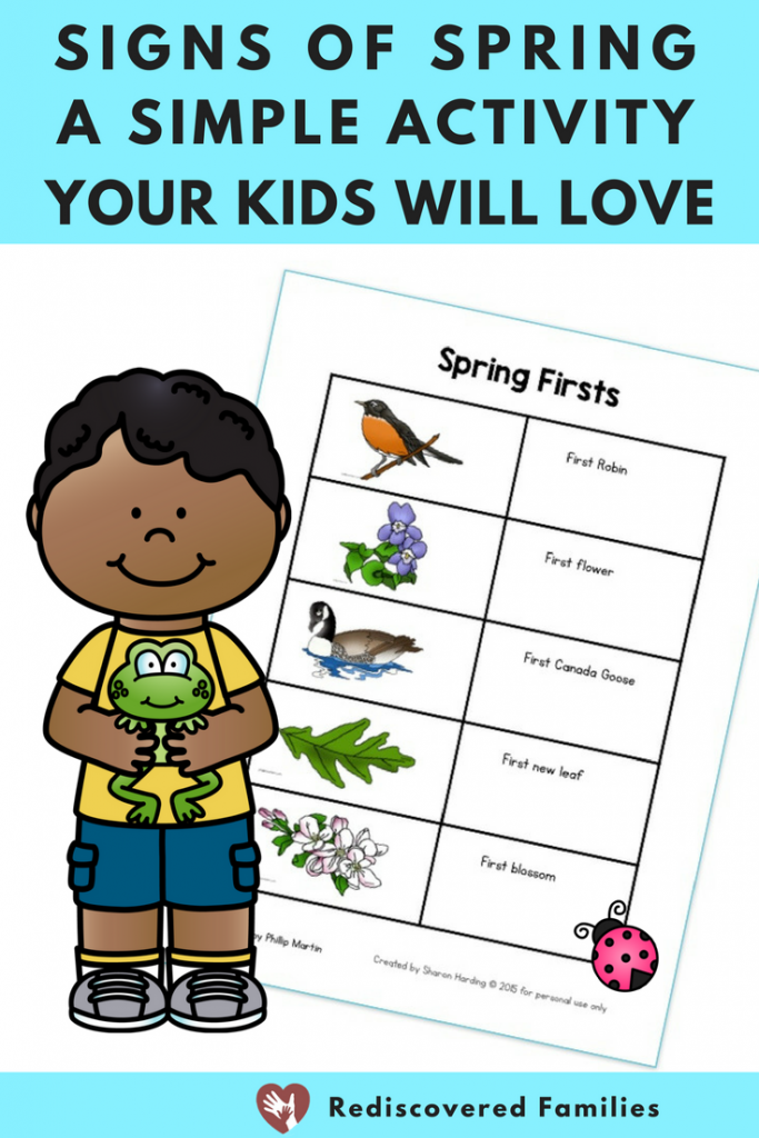 Signs of Spring: A Simple Activity Your Kids Will Love | Rediscovered ...