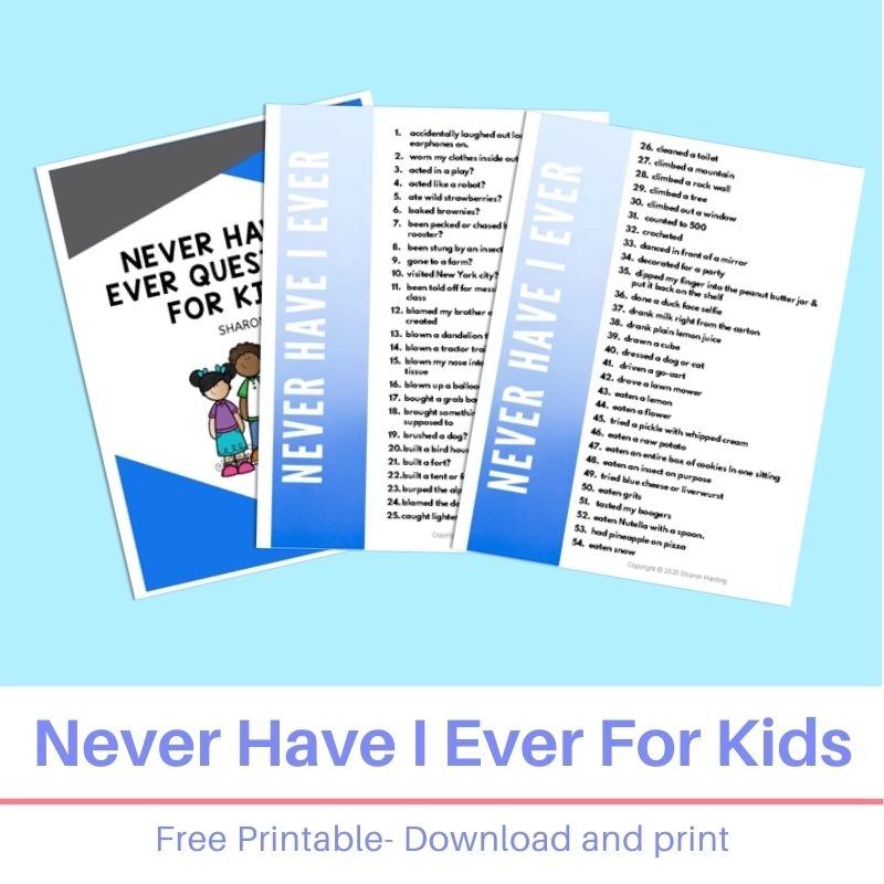 Never Have I Ever Questions For Kids: The Ultimate List | Rediscovered ...