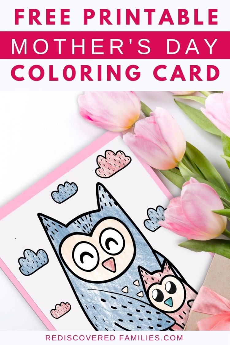 Printable Mother's Day Cards to Color At the Last Minute