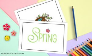 Making Books With Children (Spring Project) | Rediscovered Families