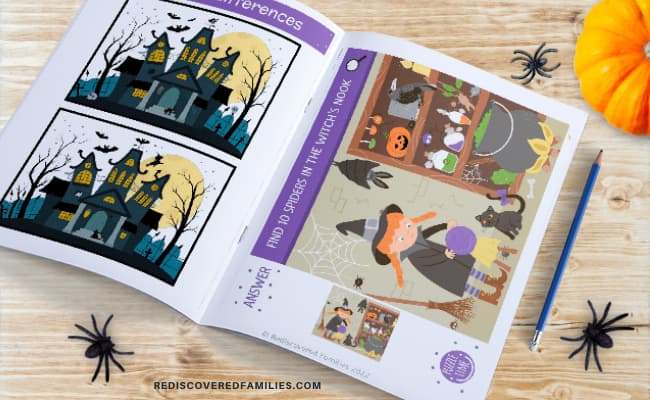 Free Halloween Activity Booklet to Print | Rediscovered Families