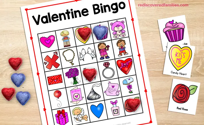 Valentine Bingo: A Fun Game For Families | Rediscovered Families