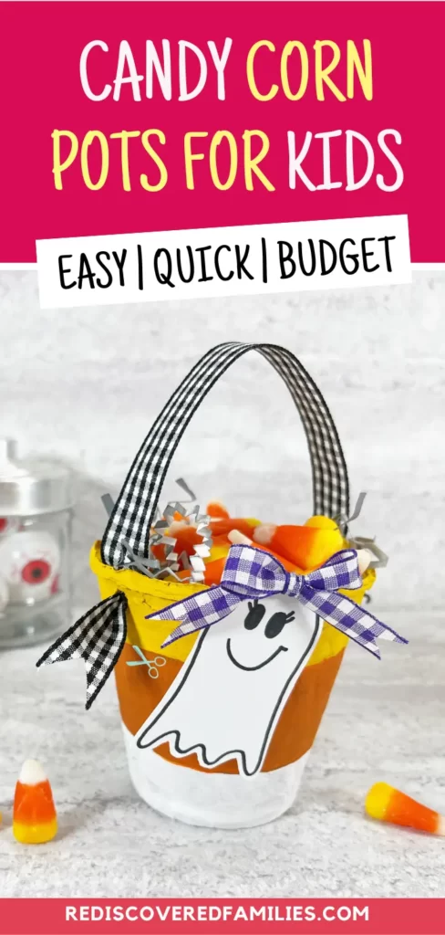 Candy Corn Pots: Fun DIY Craft for Halloween | Rediscovered Families