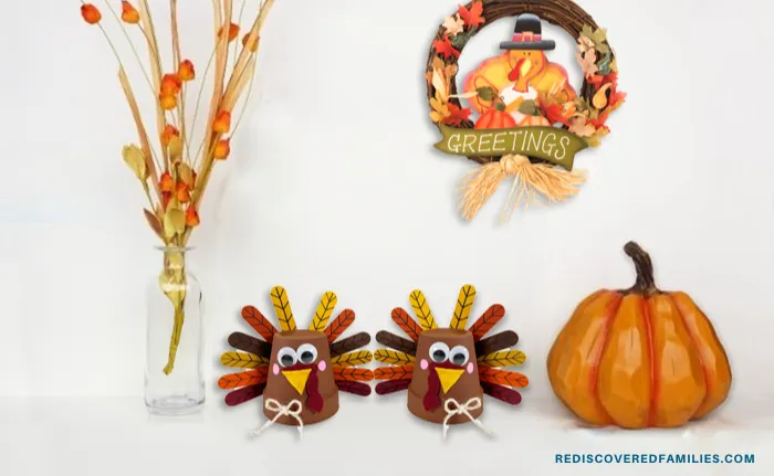 Easy Clay Pot Turkey For Kids To Make | Rediscovered Families