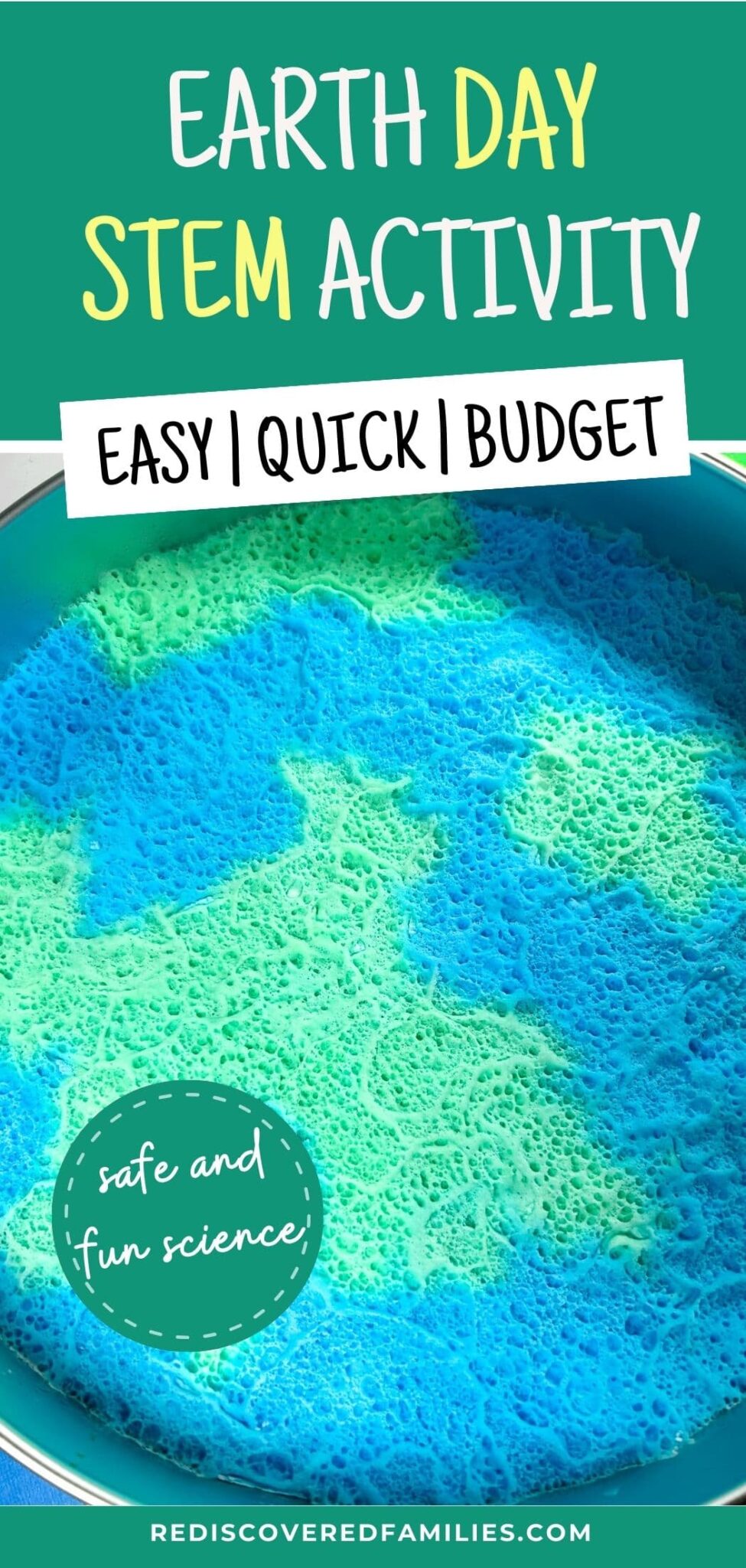 Earth Day Science: Fizzy Globe Experiment | Rediscovered Families