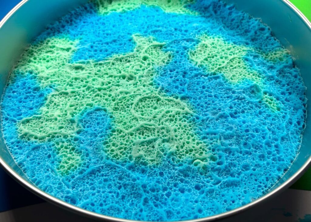 Earth Day Science: Fizzy Globe Experiment | Rediscovered Families