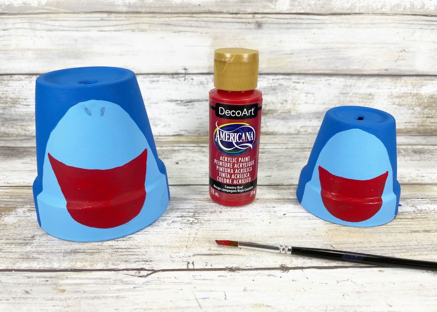 Clay Pot Shark Craft For Kids | Rediscovered Families