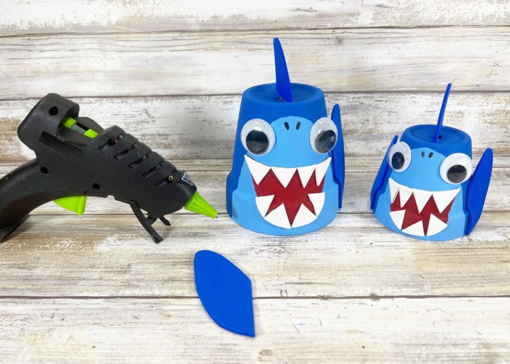 Clay Pot Shark Craft For Kids | Rediscovered Families