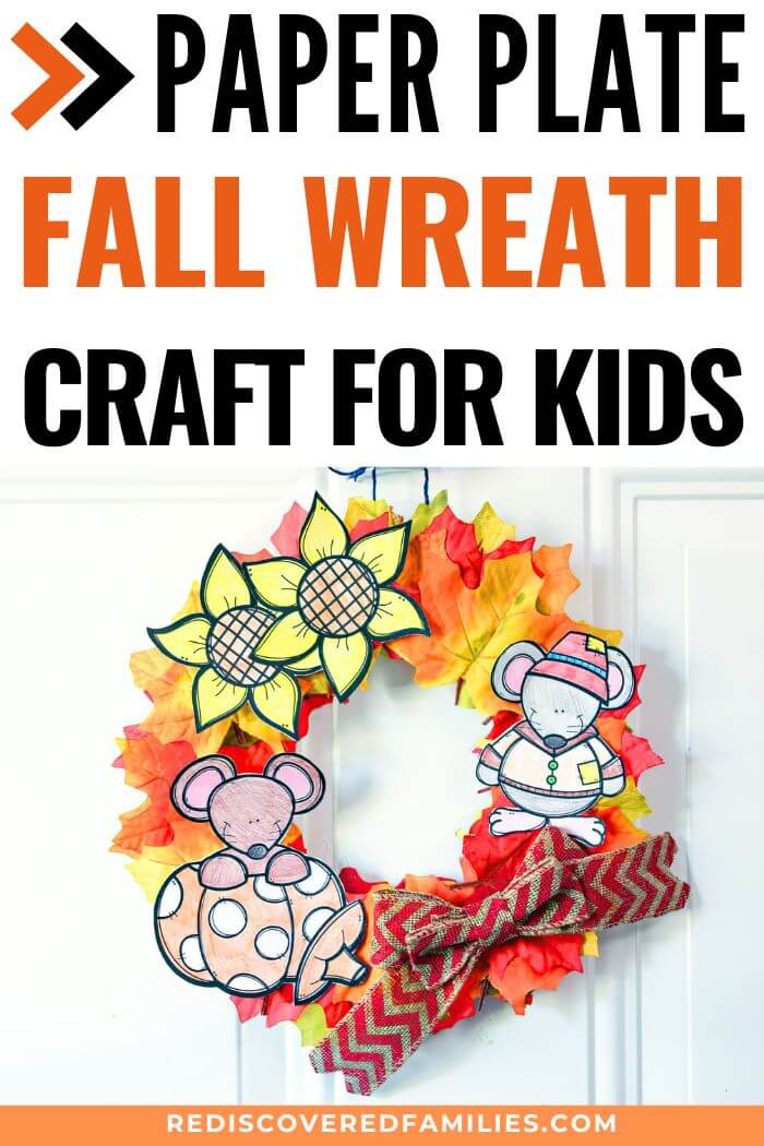Simple Fall Wreath Craft For Kids To Make | Rediscovered Families