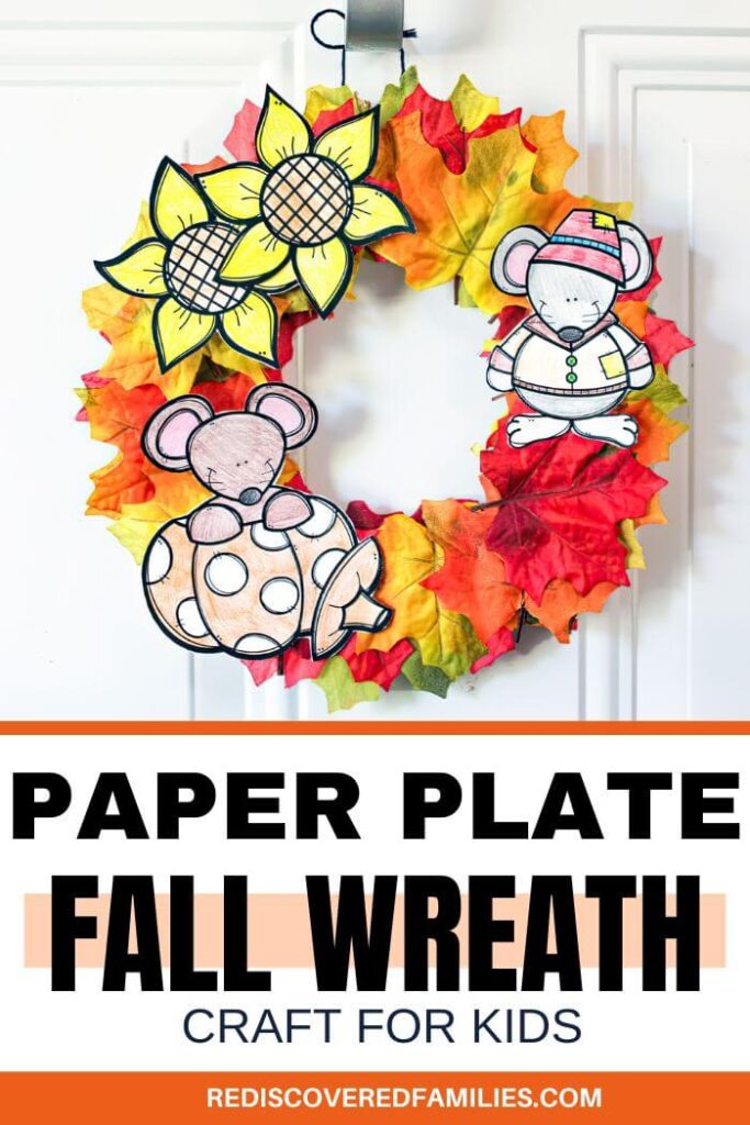 Simple Fall Wreath Craft For Kids To Make | Rediscovered Families
