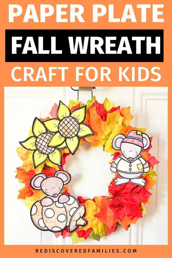 Simple Fall Wreath Craft For Kids To Make | Rediscovered Families