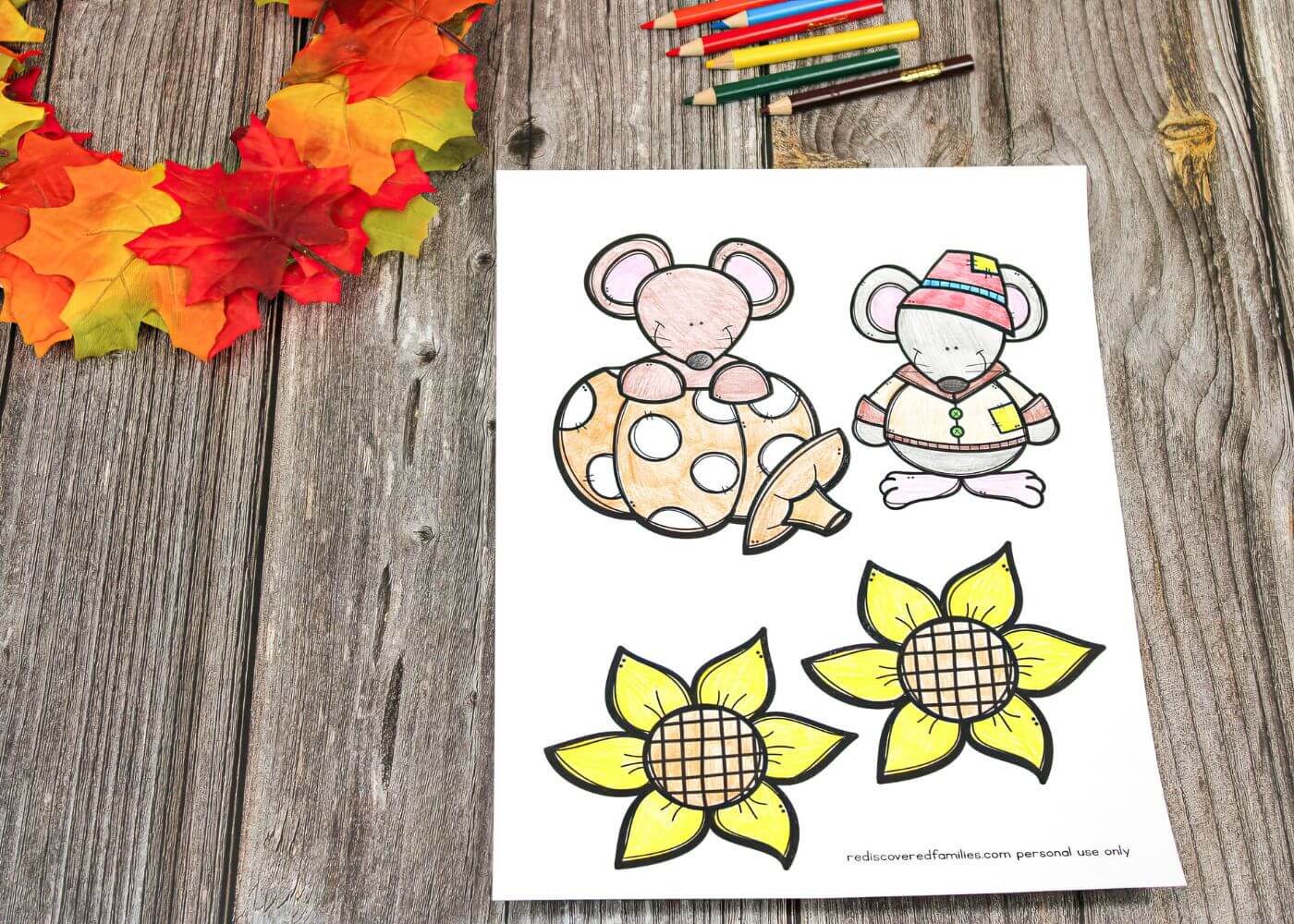 Simple Fall Wreath Craft For Kids To Make | Rediscovered Families