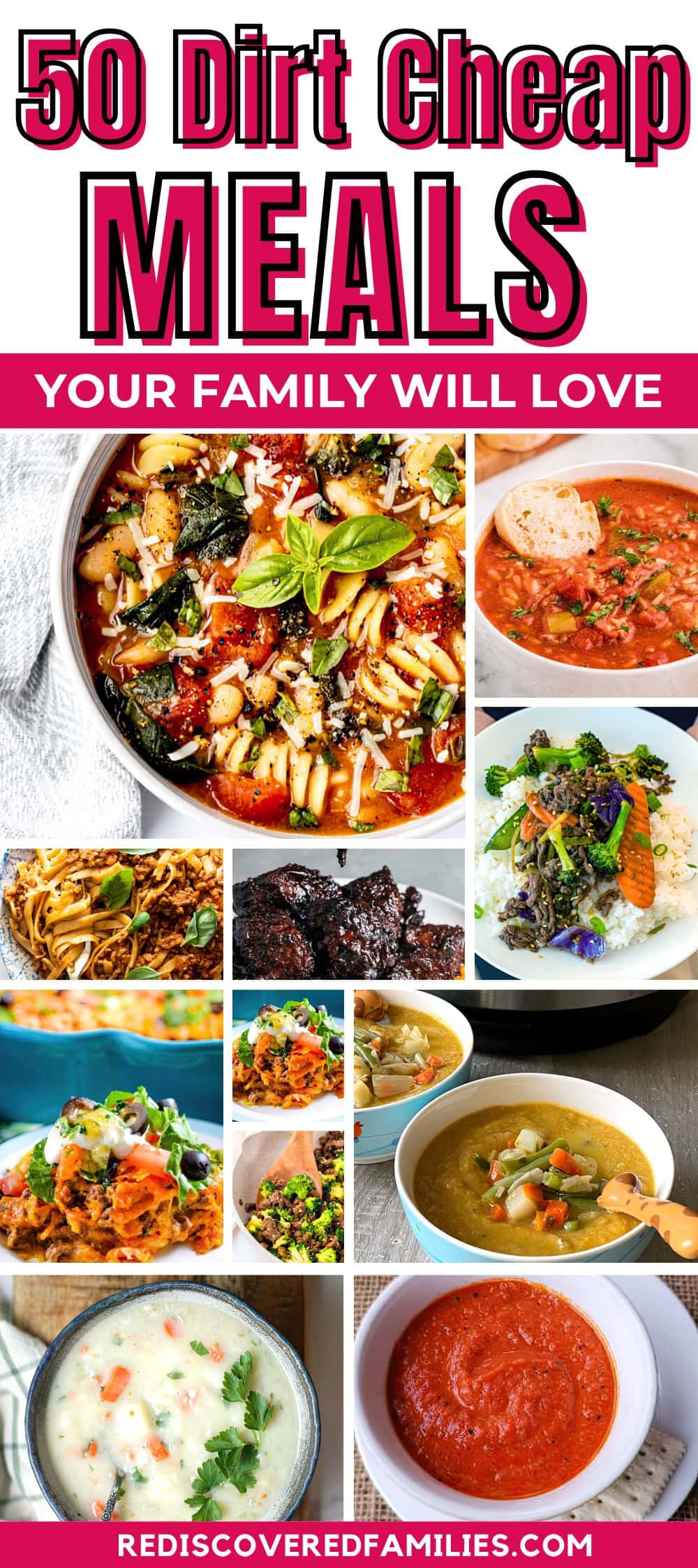 50 Really Cheap Meals Your Kids Will Actually Eat | Rediscovered Families