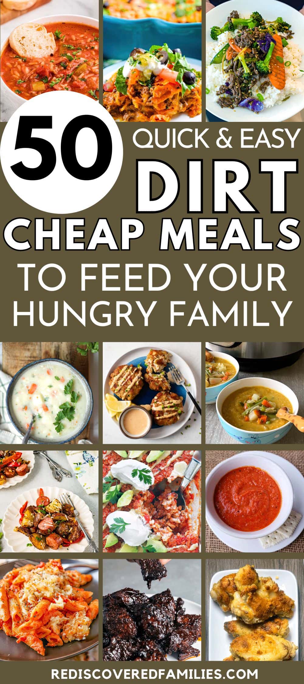 50 Really Cheap Meals Your Kids Will Actually Eat | Rediscovered Families