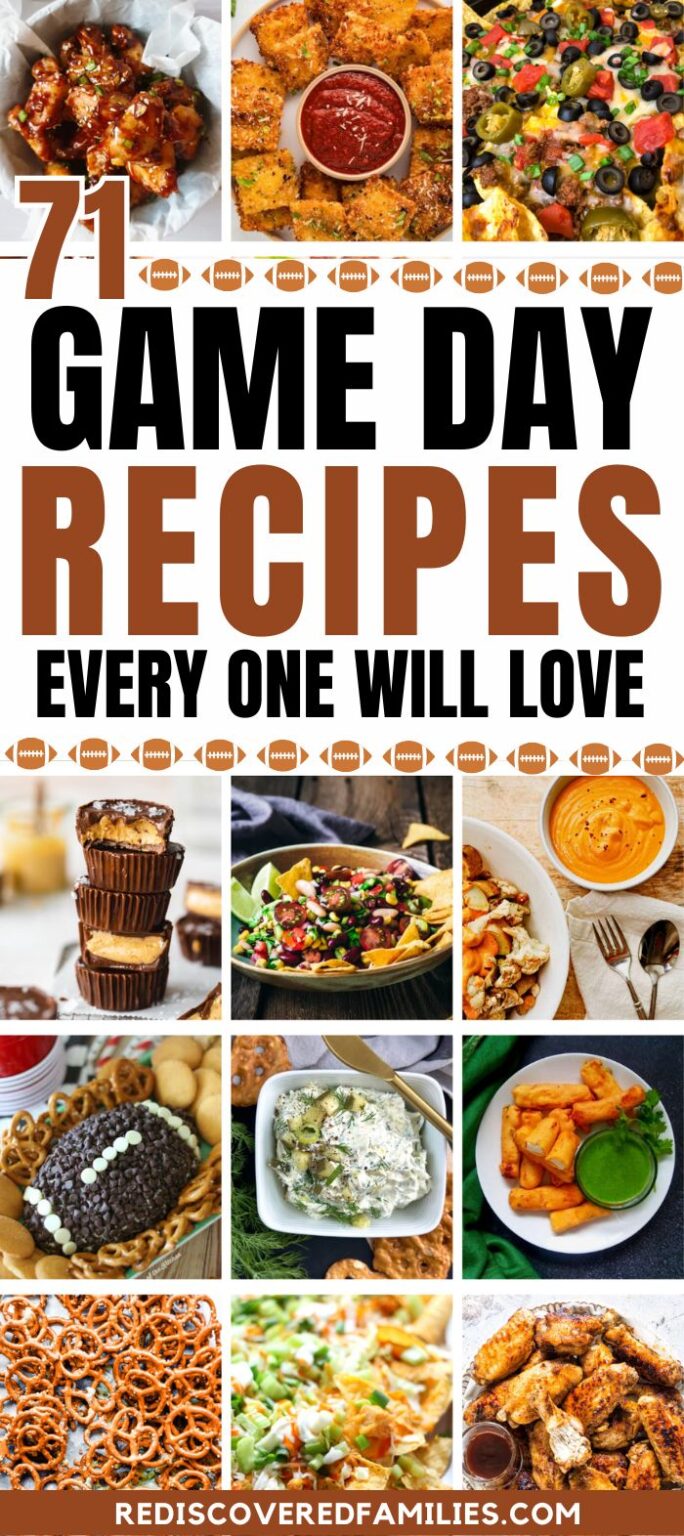 71 Irresistible Game Day Snacks You Need To Try | Rediscovered Families