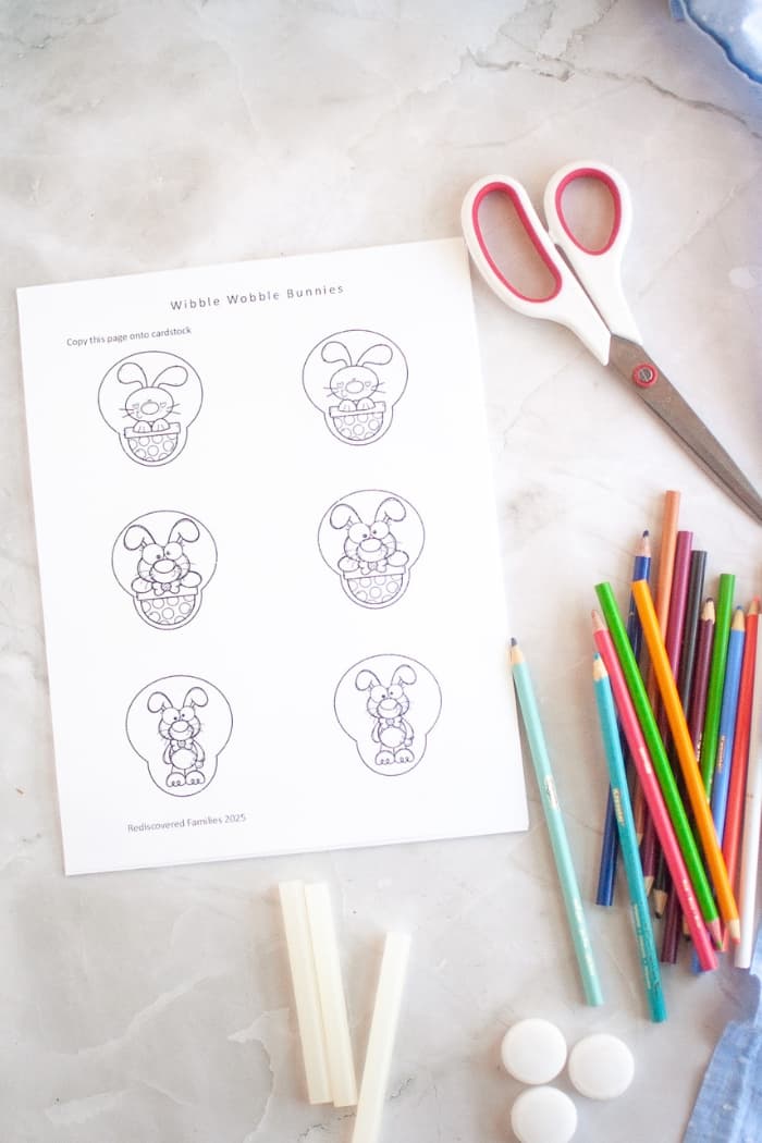 Wobble Bunny – A Fun Easter Stem Craft For Kids | Rediscovered Families