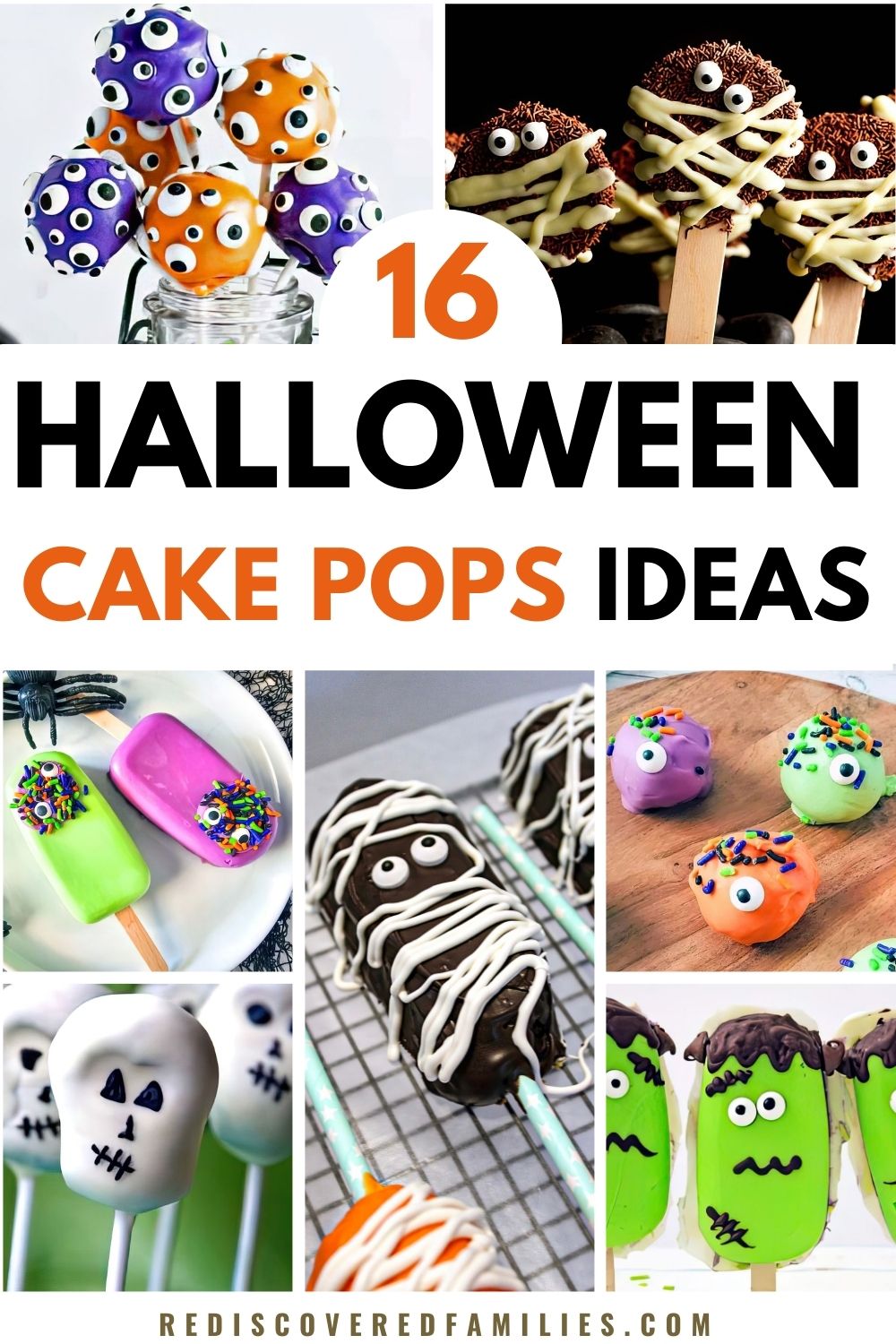 16 Easy Halloween Cake Pops Anyone Can Make | Rediscovered Families