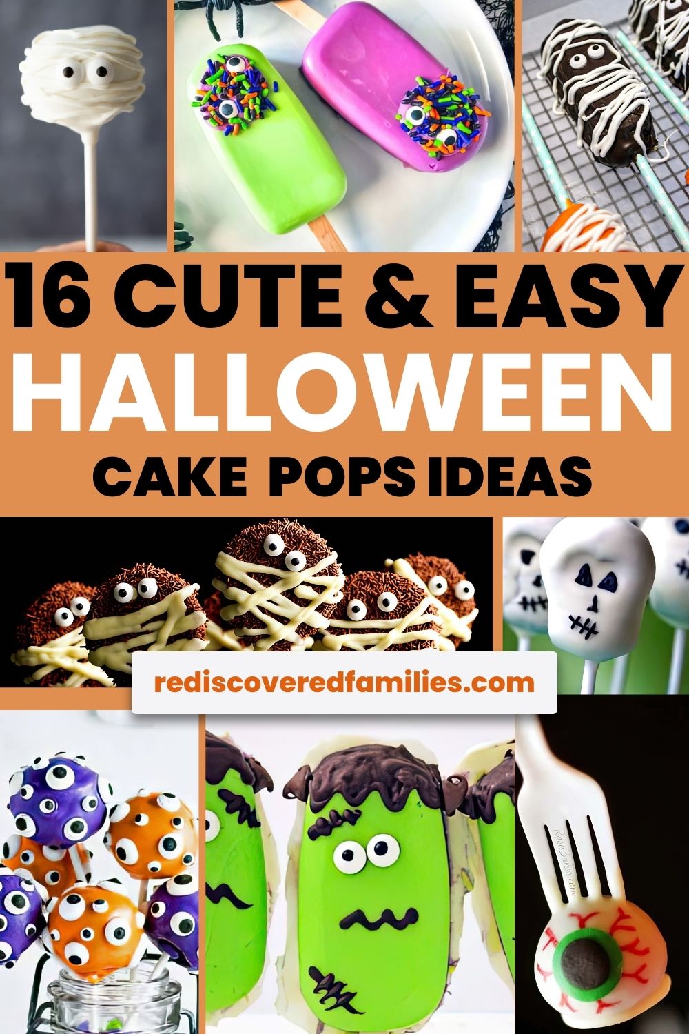 16 Easy Halloween Cake Pops Anyone Can Make | Rediscovered Families