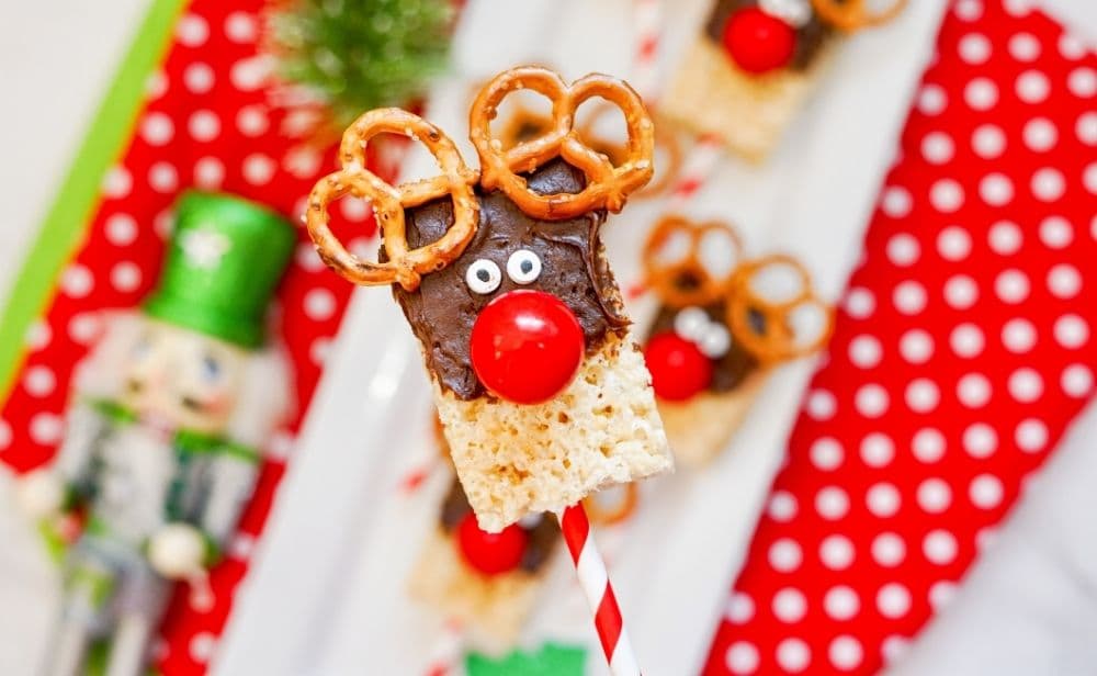 Reindeer Rice Krispie Treats Kids Will Love | Rediscovered Families